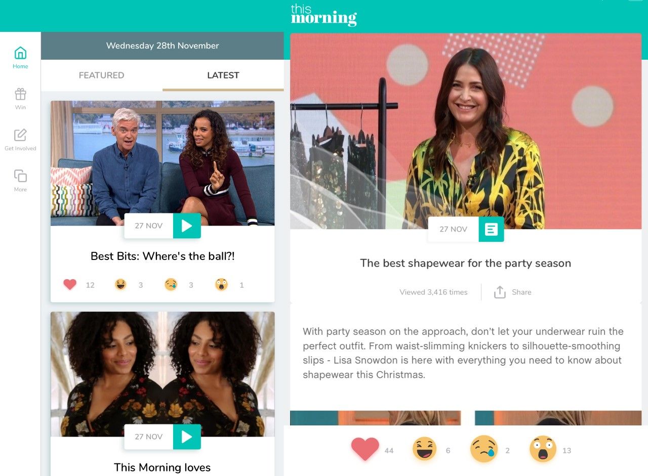 Keep up to date on the new App - This Morning Live